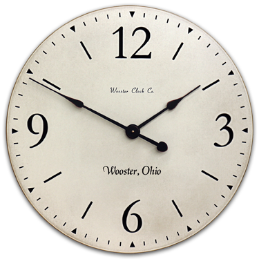 SD Series Series Personalized Clocks from Wooster Clock Company
